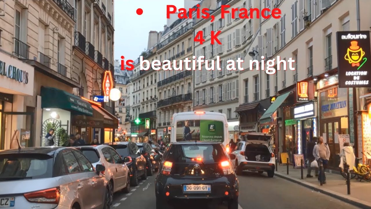 Paris Drive 4K - night Drive -France - YouTube