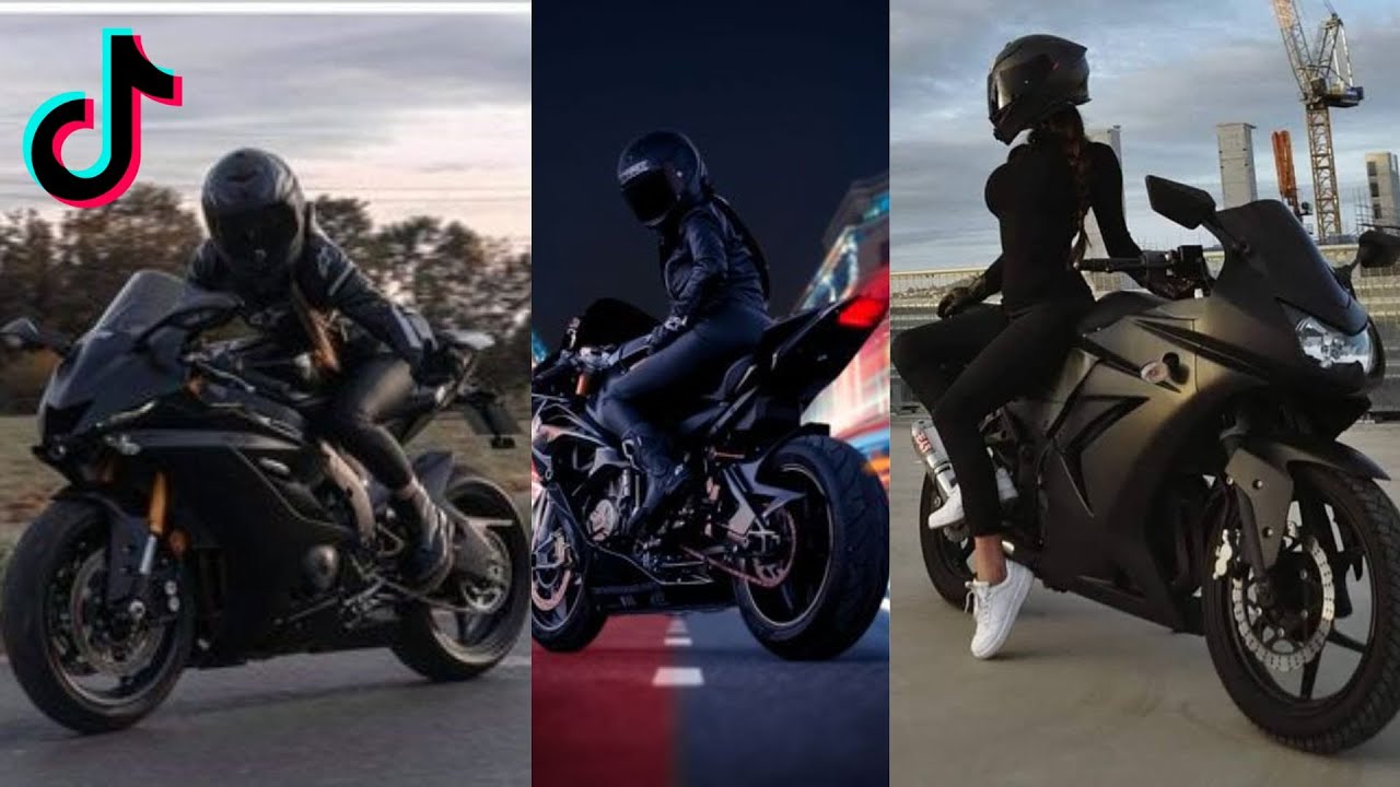 #17 STYLE BIKER 🏍 BEAUTIFUL GIRL ON MOTOR TIKTOK ll XE PKL II BIKER ...