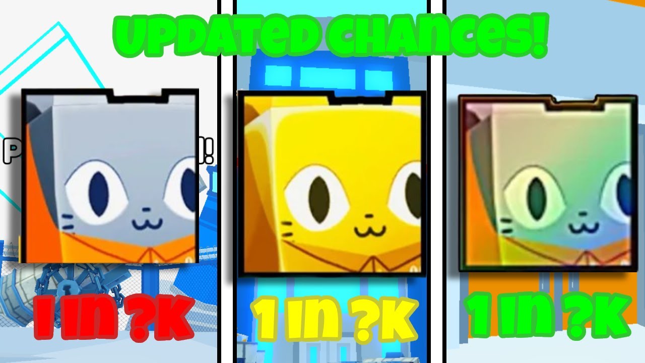 🍀 *UPDATED* Chances For HUGE PRISON CAT! | Pet Simulator 99 Roblox ...