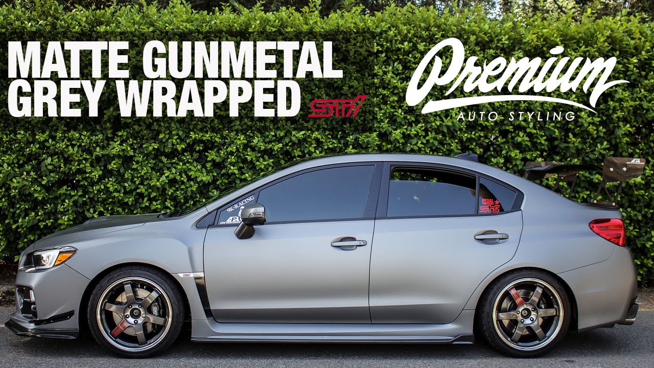 VINYL WRAPPED 2015 SUBARU STI - YouTube