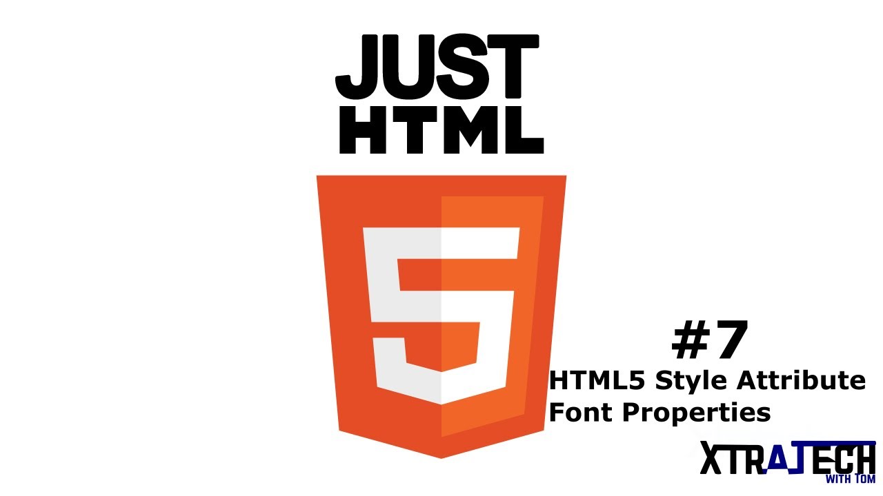 HTML5 Style Attribute Font Properties #7 - YouTube