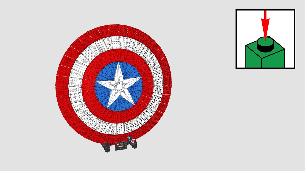 LEGO Marvel 76262, Captain America's Shield - building instructions ...