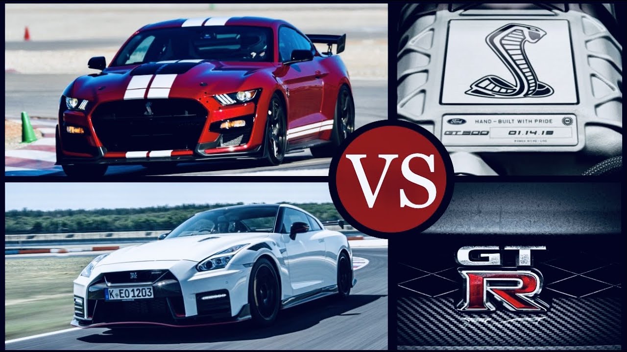 Ford Shelby Gt500 Vs Nissan Gt R Nismo Youtube