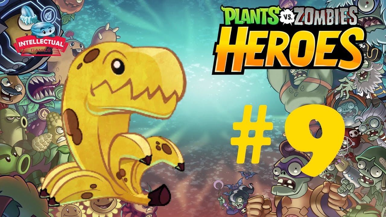 Plants vs Zombies Heroes Part 9 Premium Pack and Bananasaurus Rex - YouTube