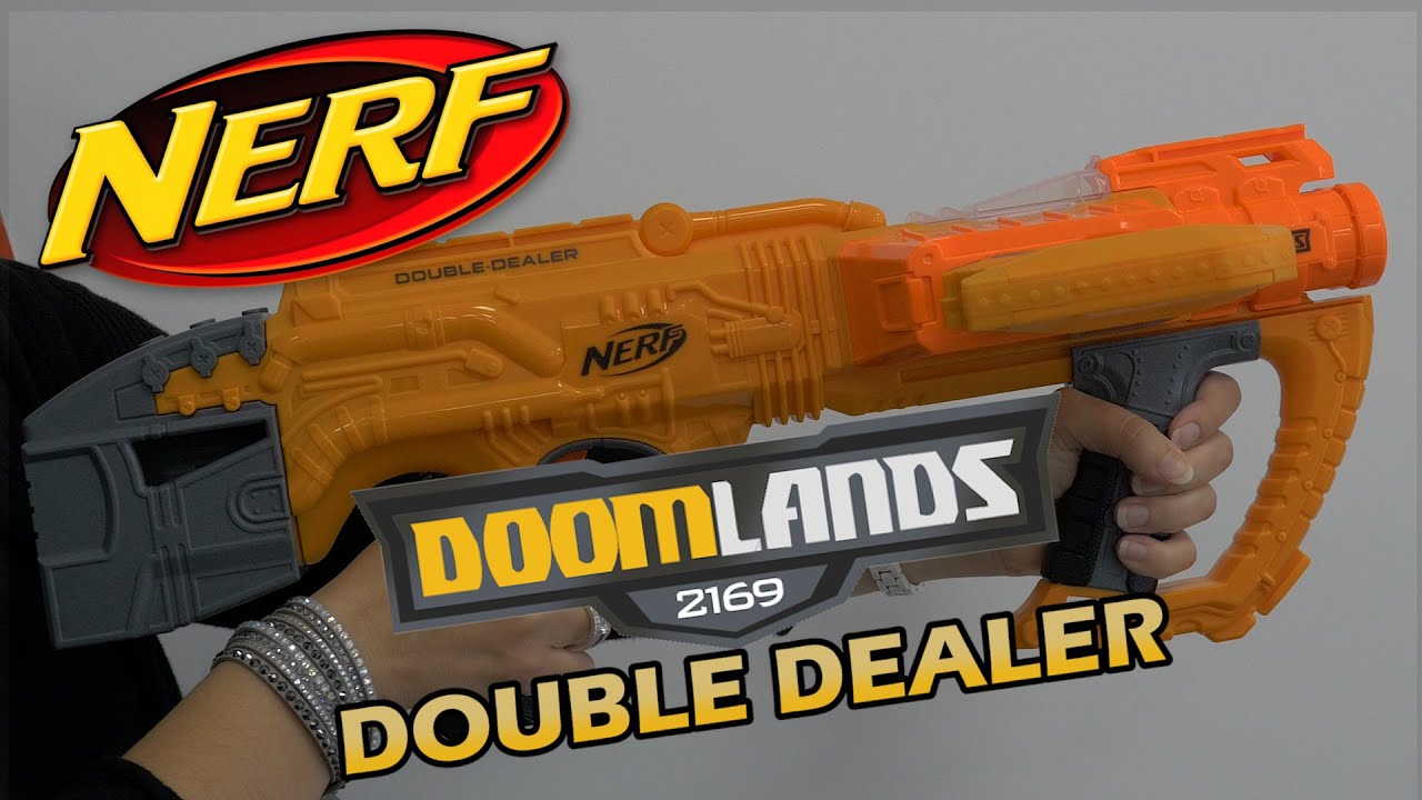 Nerf Double Dealer (Doomlands) - Démo du jouet pistolet - YouTube