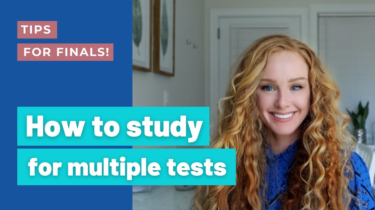 How to study for multiple tests at once | Finals - YouTube