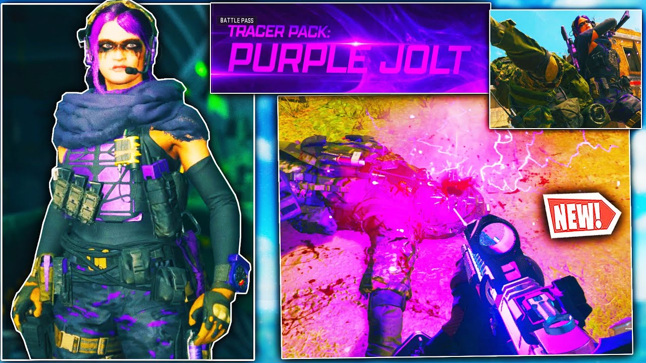 the NEW TRACER PACK PURPLE JOLT BUNDLE IN MW2! (LIGHTENING TRACERS ...