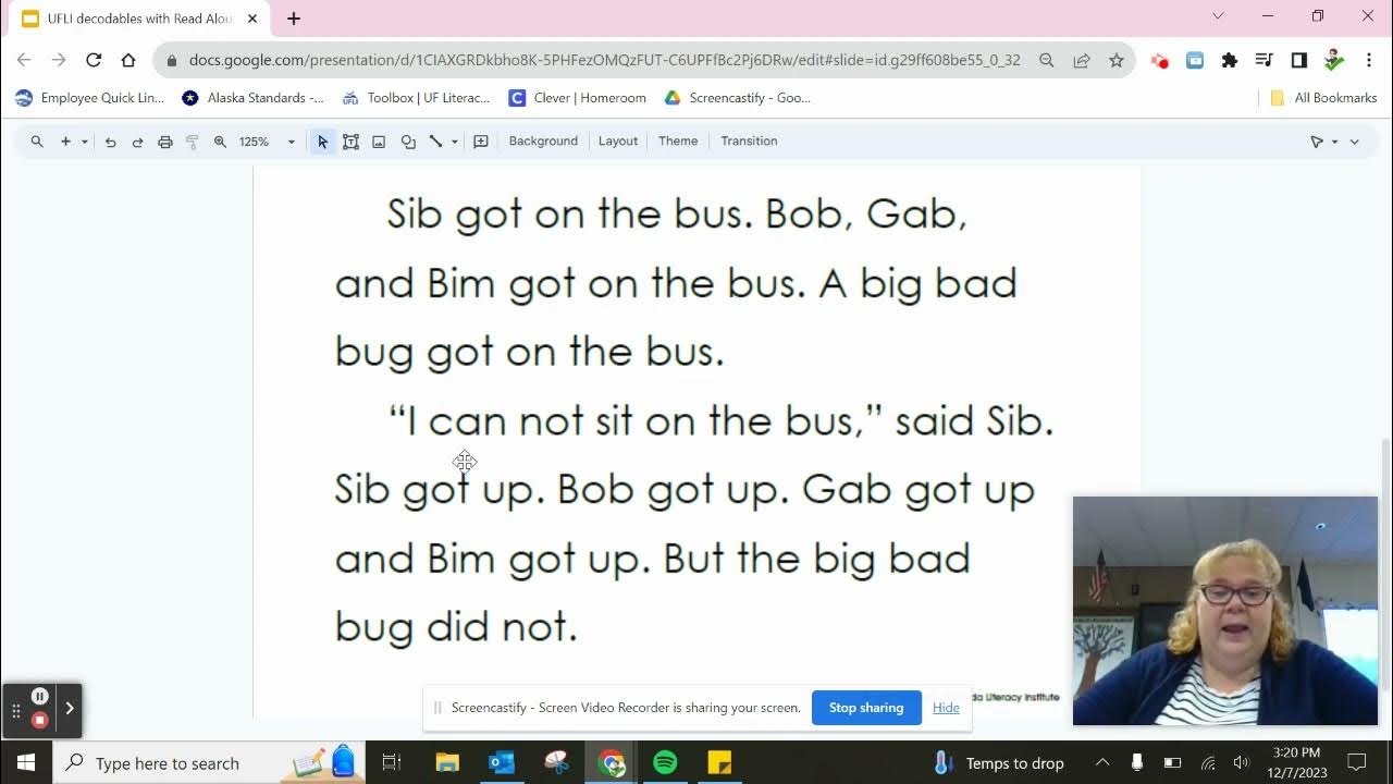 UFLI Lesson 17 Choral Read - YouTube