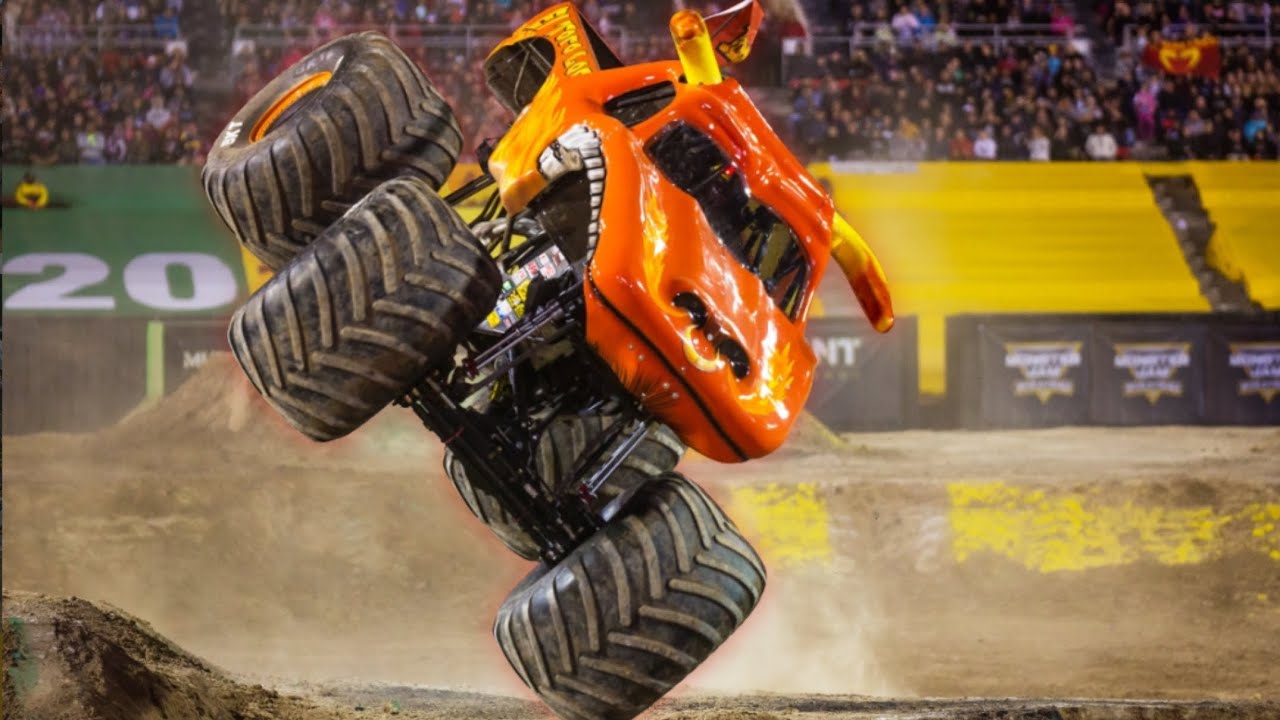 Monster Jam - SINISTER and TERRIFYING jumps - YouTube