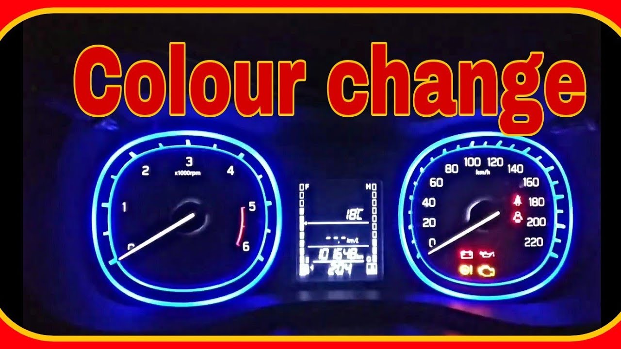 #how to change color in speedometer || change oddometer colour ...