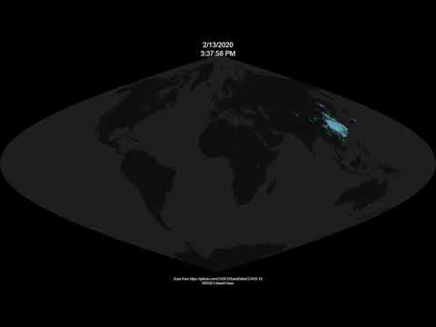 Koronavirüs dünyaya nasıl yayıldı? İşte o video