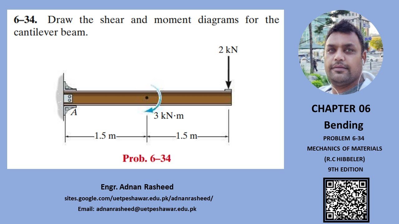 6-34 |Chapter 6| Bending | Mechanics of Material Rc Hibbeler| - YouTube