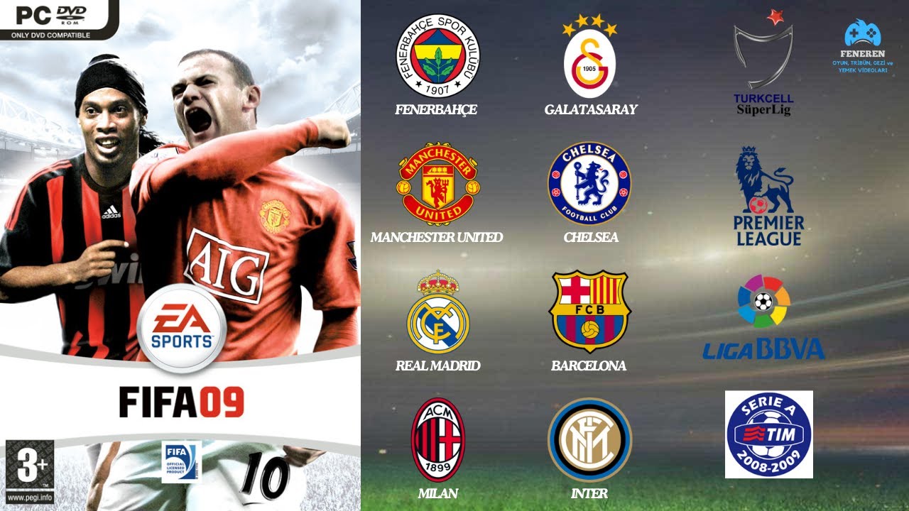 FIFA 09 Fenerbahçe-Galatasaray | Manchester United-Chelsea | Real ...