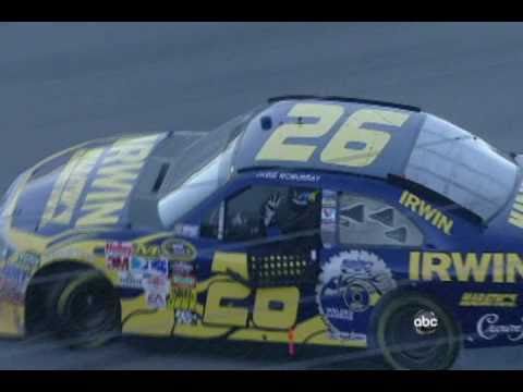 2009 AMP Energy 500 - Finish (Jamie McMurray Wins / Mark Martin Flips ...