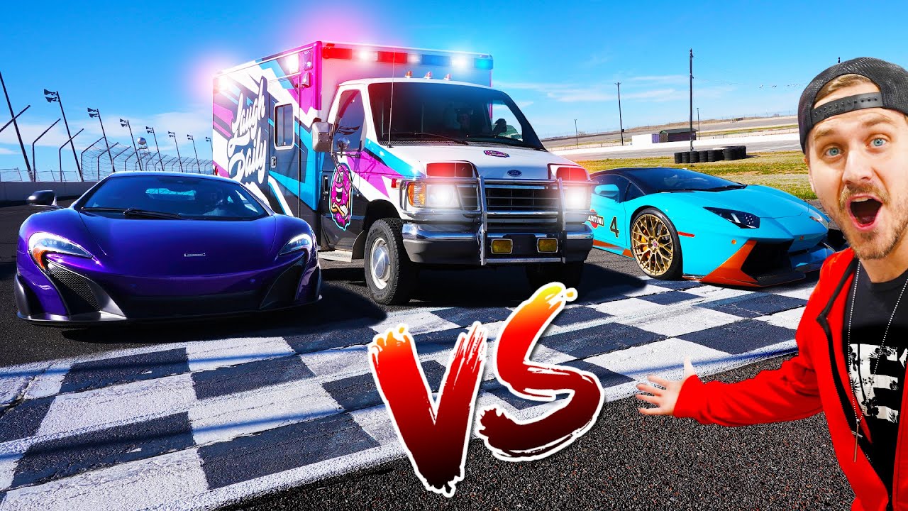 Racing The Ambulance VS SUPERCARS! (Lamborghini) - YouTube