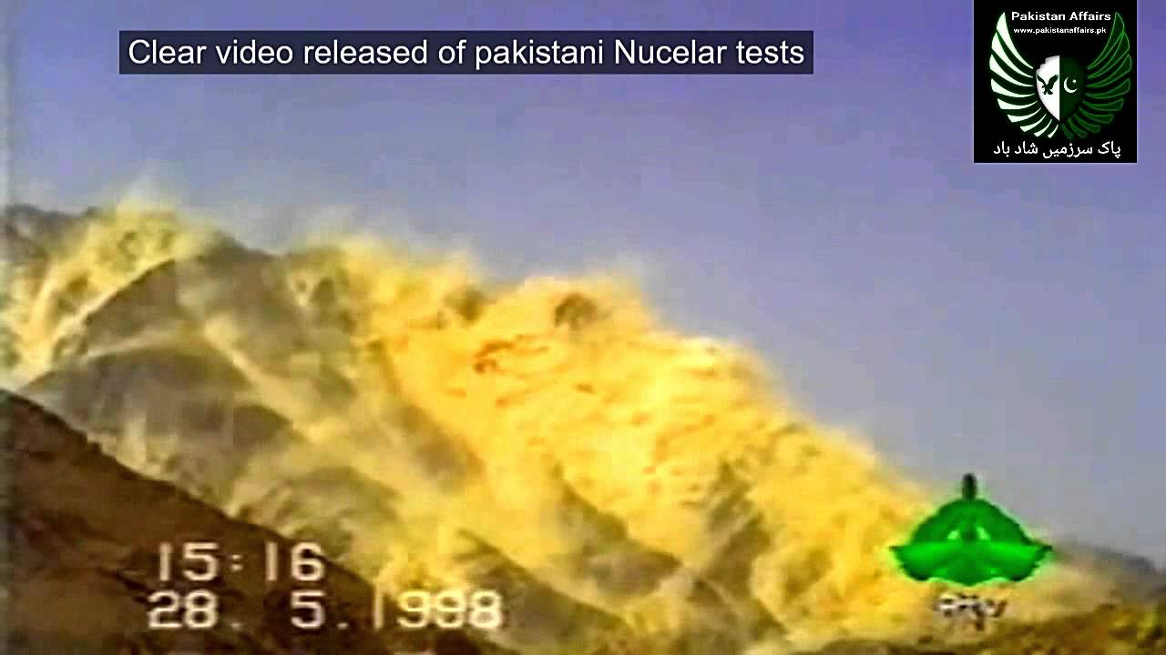 Pakistan's Nuclear test 1998,rare Video - YouTube