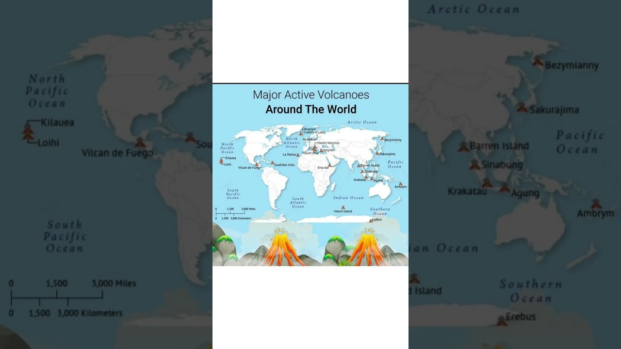 Active Volcanoes In The World Map