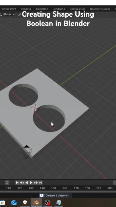 Create Stunning Shape Using Boolean In Blender How To Model It 3d Blender 3dmodeling Youtube