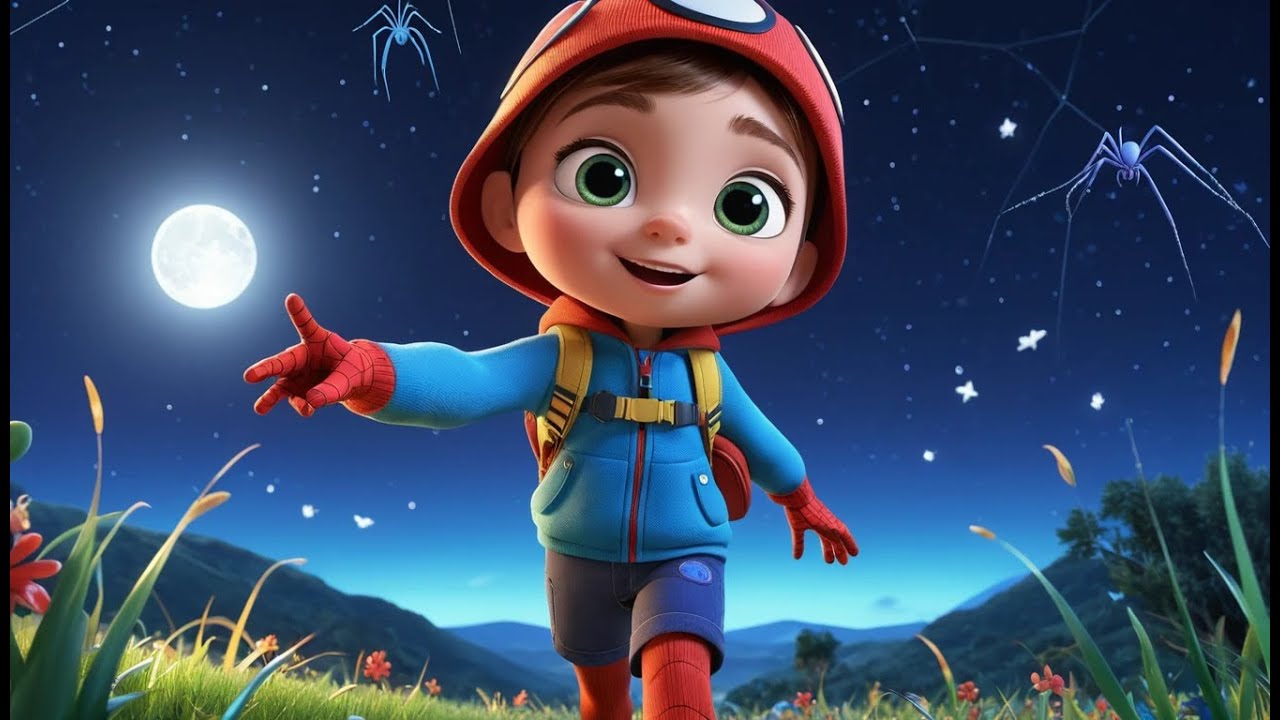 Six Spinning Spiders on a Web Rhyme Song | Popular Nursery Rhyme ...