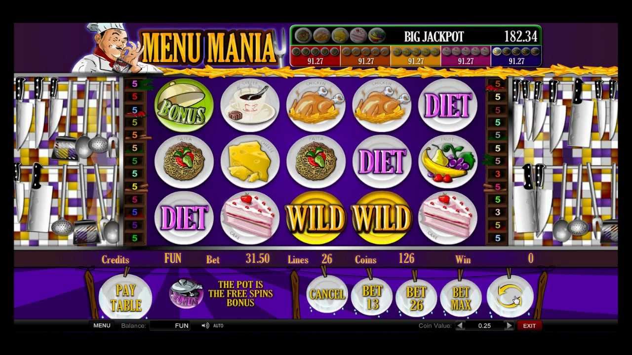 Menu Mania - Online Slot from Castle Casino - YouTube