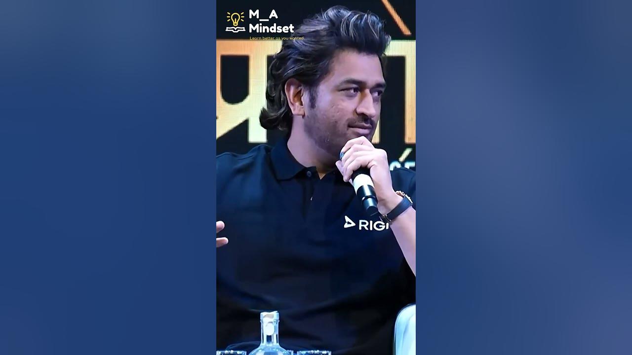 Unveiling MS Dhoni's Powerful Advice for Youngsters - YouTube