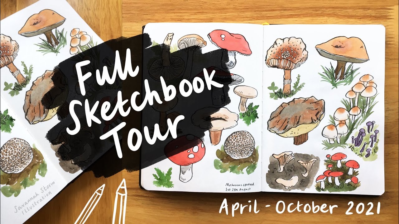 Full Sketchbook Tour: April - October 2021 - YouTube