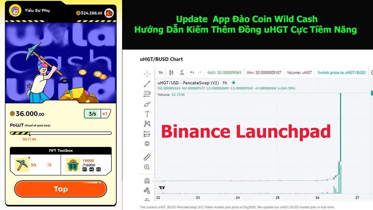 Update App Đào Coin Wild Cash Hướng Dẫn Kiếm Thêm Đồng uHGT Cực Tiềm ...