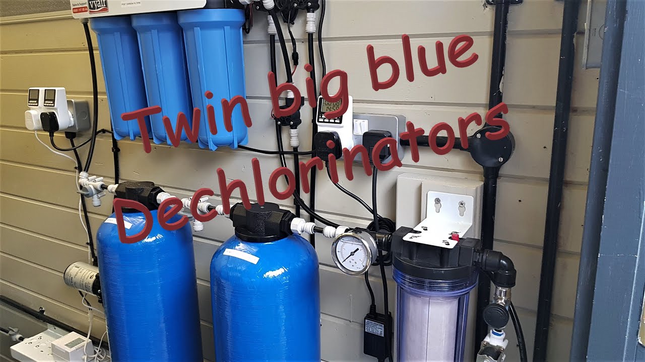 Twin Big Blue Dechlorinator - YouTube