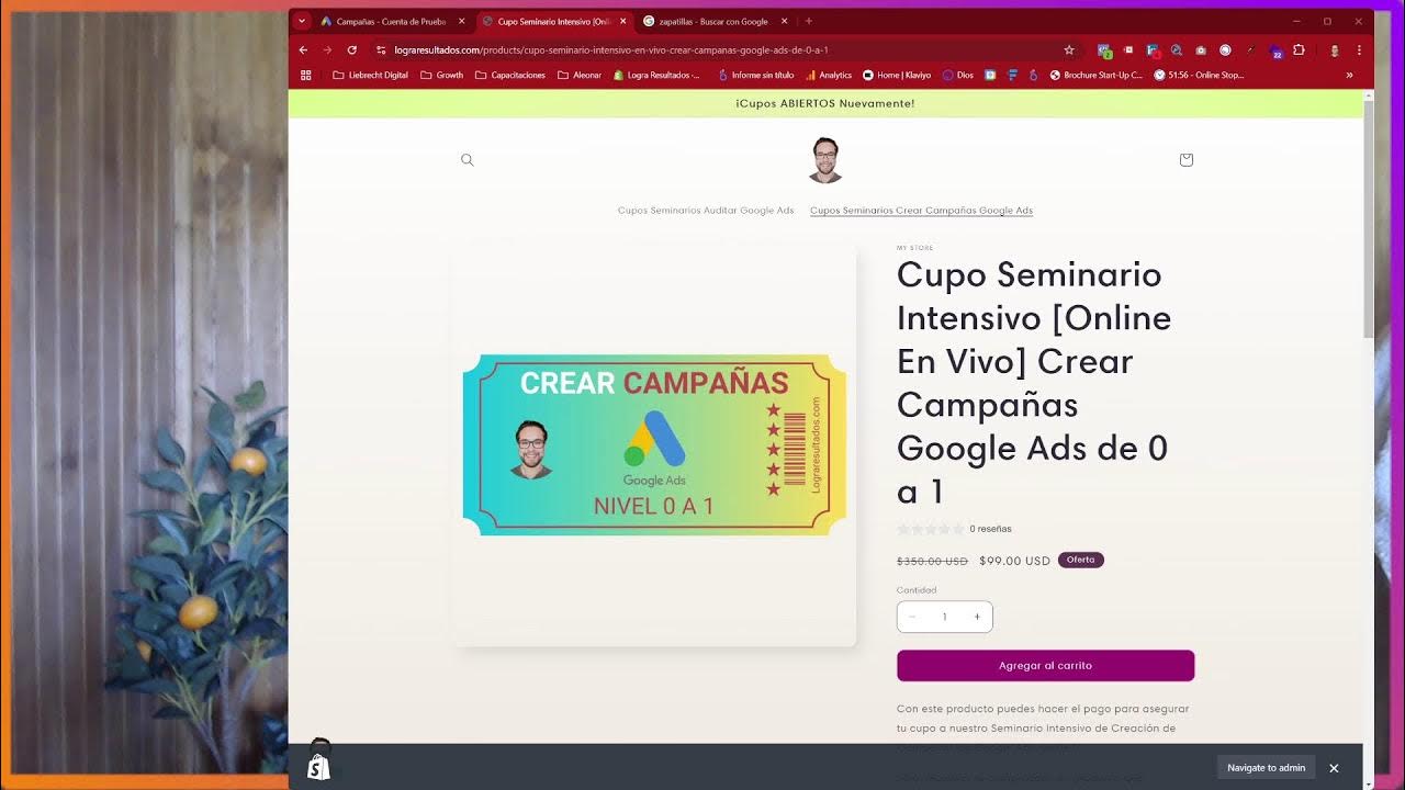 Taller #6 Crear Campañas Google Ads Básico desde 0 - YouTube