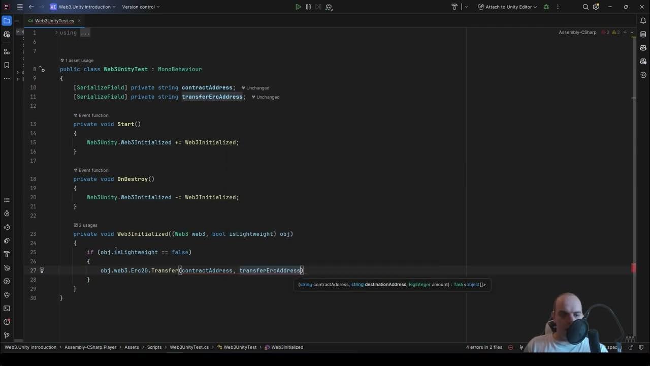 Connecting a wallet to the Web3.unity SDK | ChainSafe Gaming - YouTube