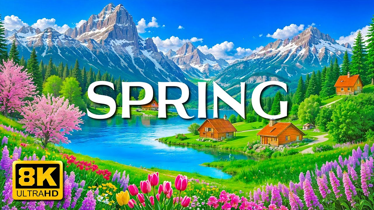 Colorful Spring with Sun and Flower 8K 8K HDR 60FPS Dolby Vision - YouTube