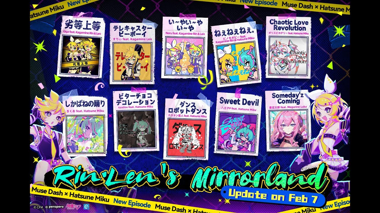 Muse Dash 2024 - MEGA CONCIERTO VOCALOID 4.0 KAGAMINE RIN Y LEN con ...