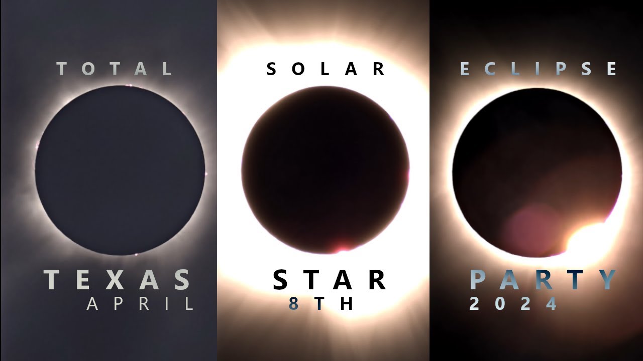 Total Solar Eclipse April 8th 2024 Texas Star Party - YouTube