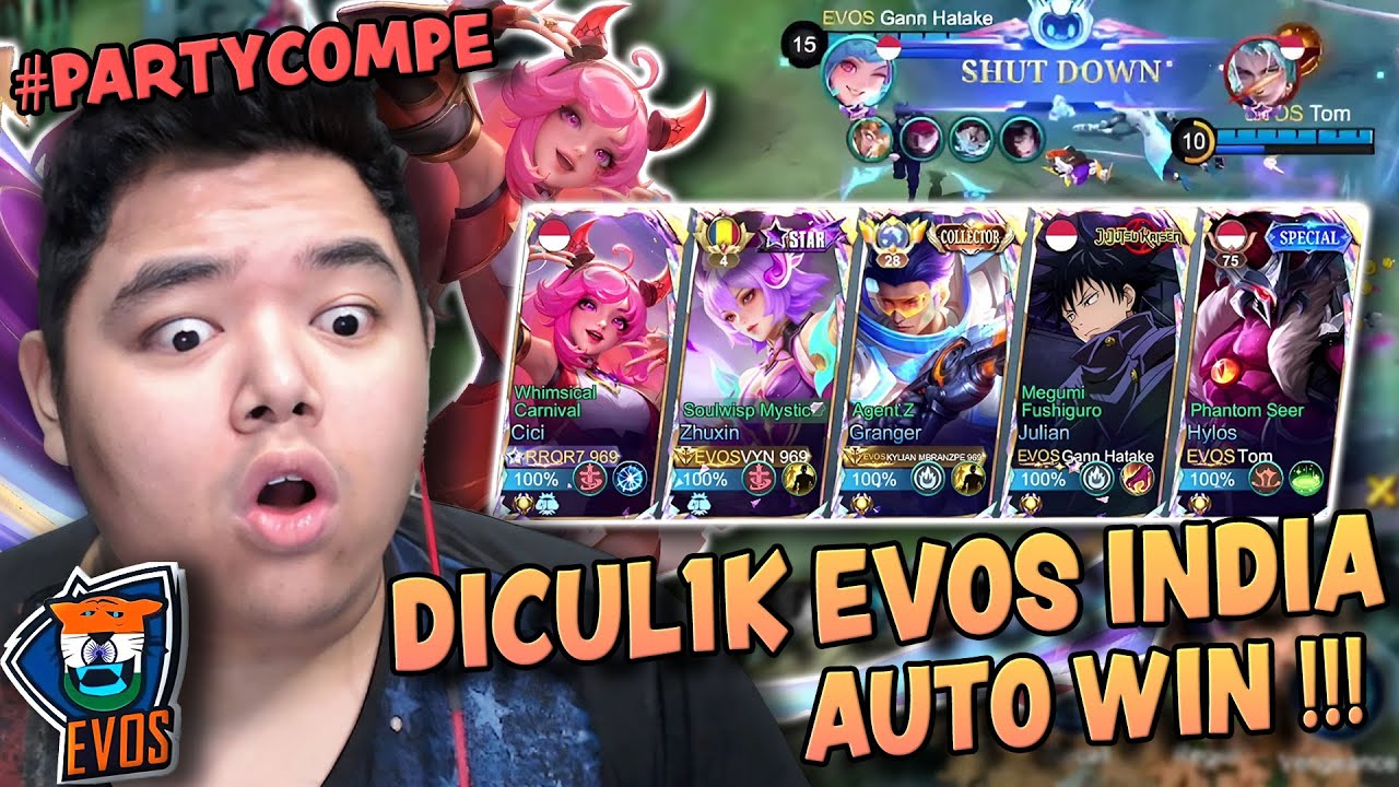 DIAJAK EVOS INDIA MAIN !! TERNYATA NGERI BANGET !!! #MLBB - YouTube