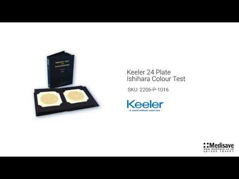Keeler 24 Plate Ishihara Colour Test 2206 P 1016