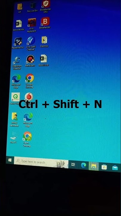 Create New Folder using shortcut key #computer #tricks #shortcutkeys #viral - YouTube