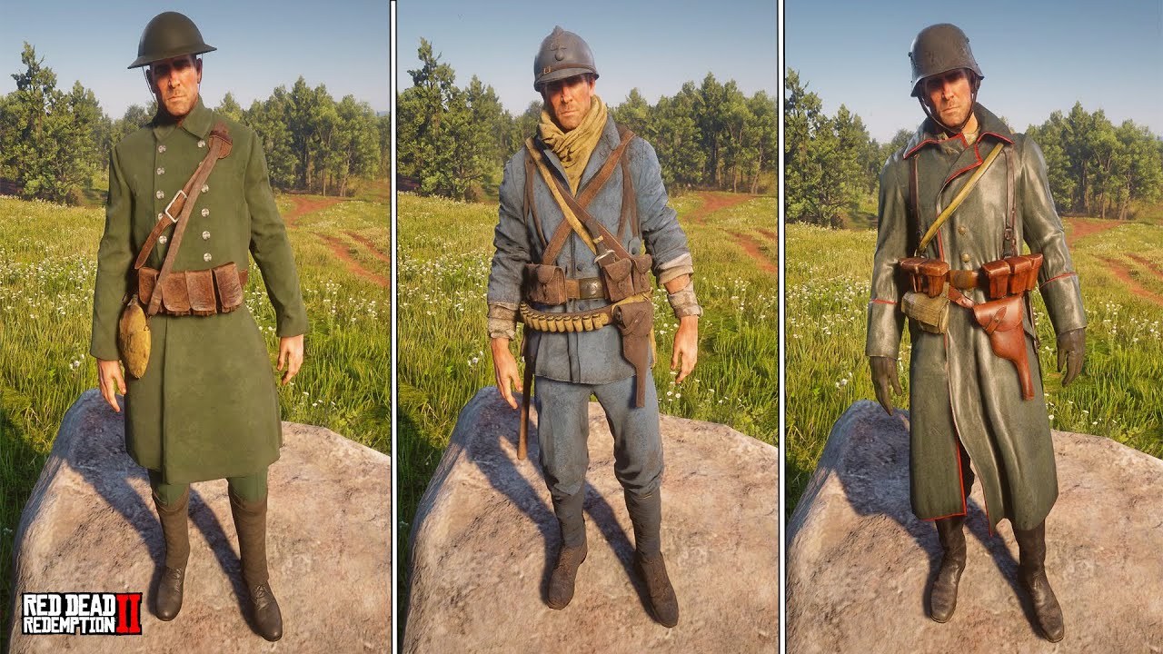 World War I Uniform Pack | RDR2 - YouTube
