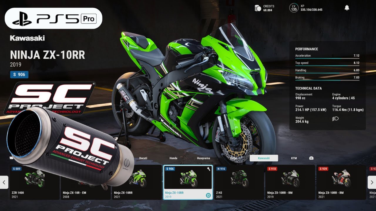 RIDE 5 | Customize Brutal Kawasaki ZX10RR SC Project Gameplay [4K PS5 ...
