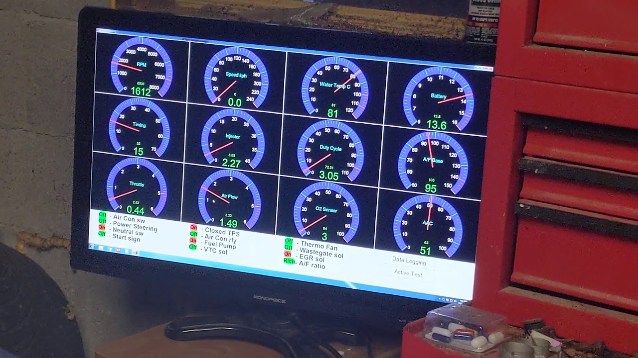300zx fine tuning using data scan - YouTube
