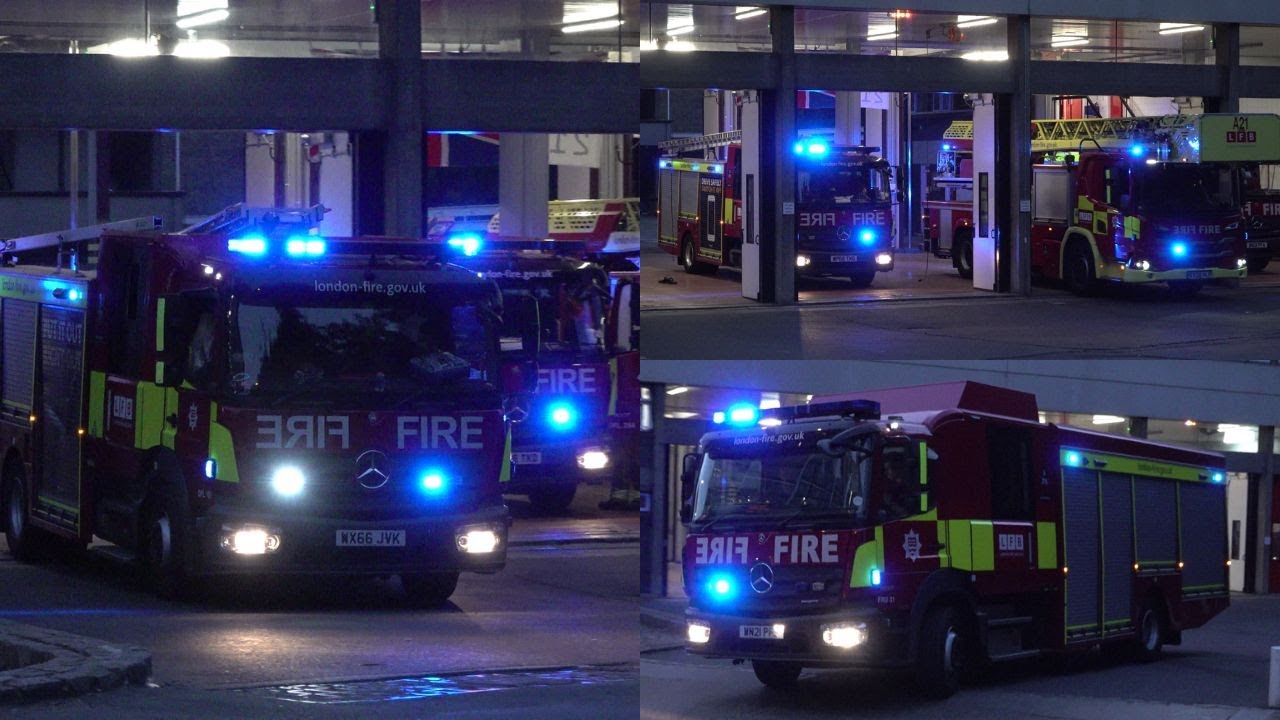 A21 Paddington Fire Station Full House Turnout! - London Fire Brigade ...