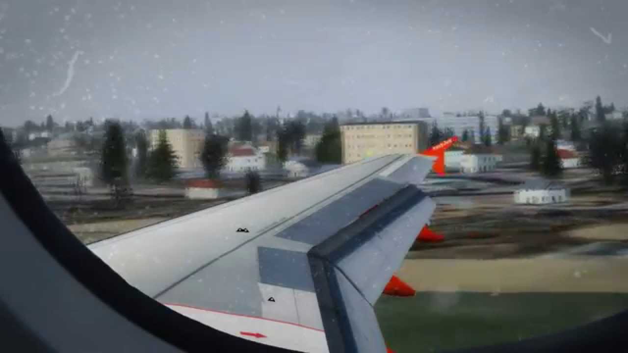 FSX Easyjet Stormy Landing Glasgow A319 (Realistic Rain Effect) - YouTube