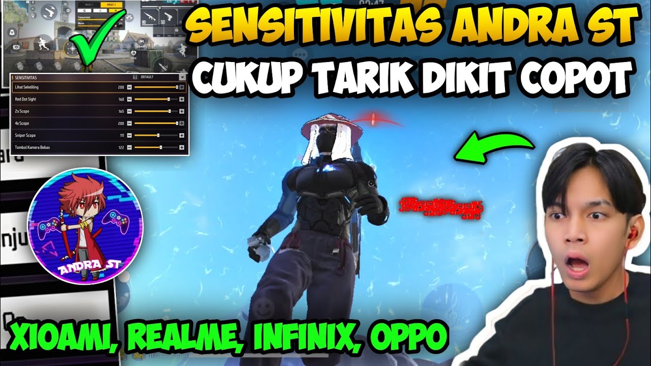 100% AUTO HEADSHOT😱 (SENSI ANDRA ST 2025) ⚙️📲 PENGATURAN SENSITIVITAS ...