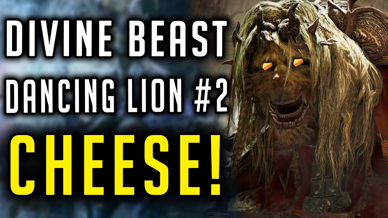 How To CHEESE Divine Beast Dancing Lion Boss Fight In Elden Ring DLC ...