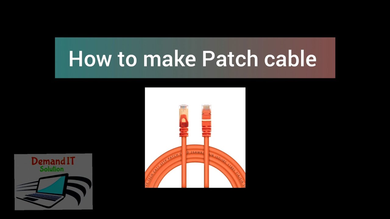 How To Make Cat-6 UTP Patch Cable Step By Step - YouTube