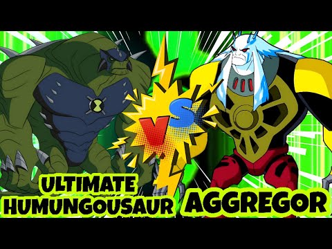 Ultimate Humungousaur vs Aggregor (Ben 10 xenodrome) Ben10Ultimate Humungousaur Transformation