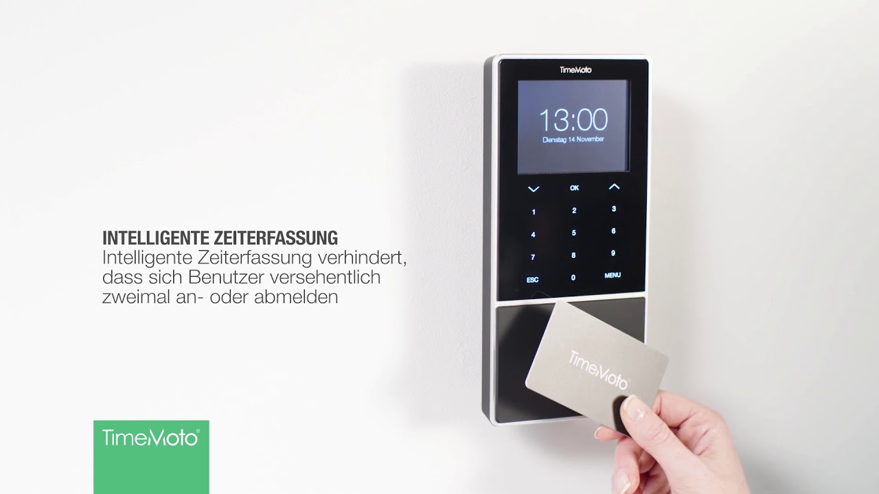 Zeiterfassungssystem TimeMoto - die moderne Art der Zeiterfassung - YouTube