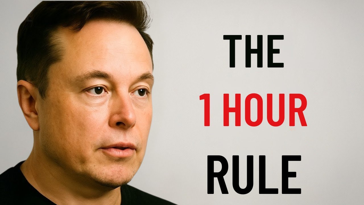 I CHANGED My Life using the 1 Hour Rule | Elon Musk - YouTube