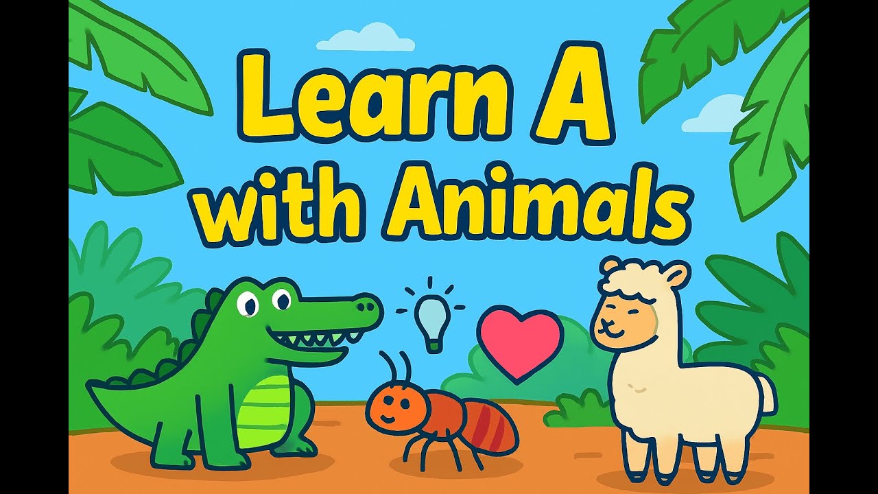 Learn the Letter A with Animals | Alphabet & Phonics for Kids | Tiny ...