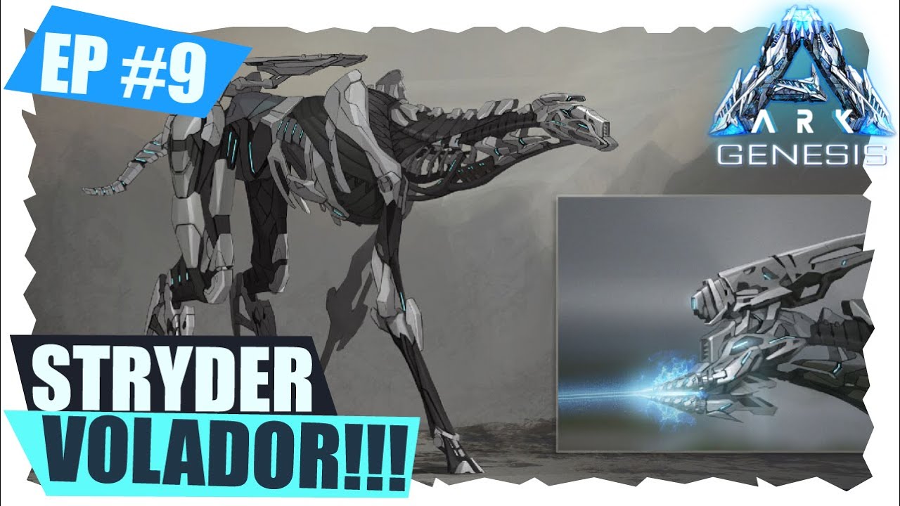 "ARK Genesis 2" #9 🐲🦖 FARMEO EXTREMO 🦎🦕 ¡¡¡EL STRYDER SABE VOLAR!!! 🐙 ...