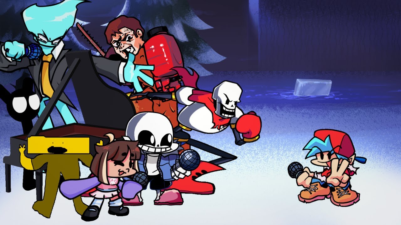 FNF - Bonedoggle but every turn another character sings it (Bonedoggle ...